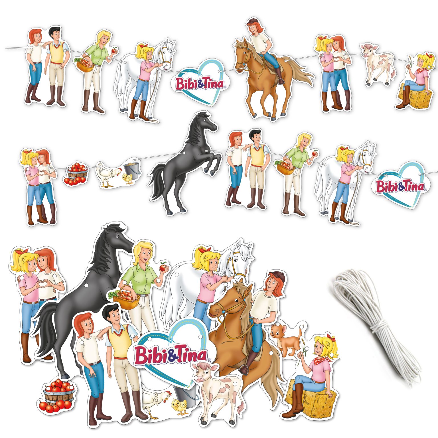 Kuchenstecker Bibi & Tina – Set 6 – Papierdrachen